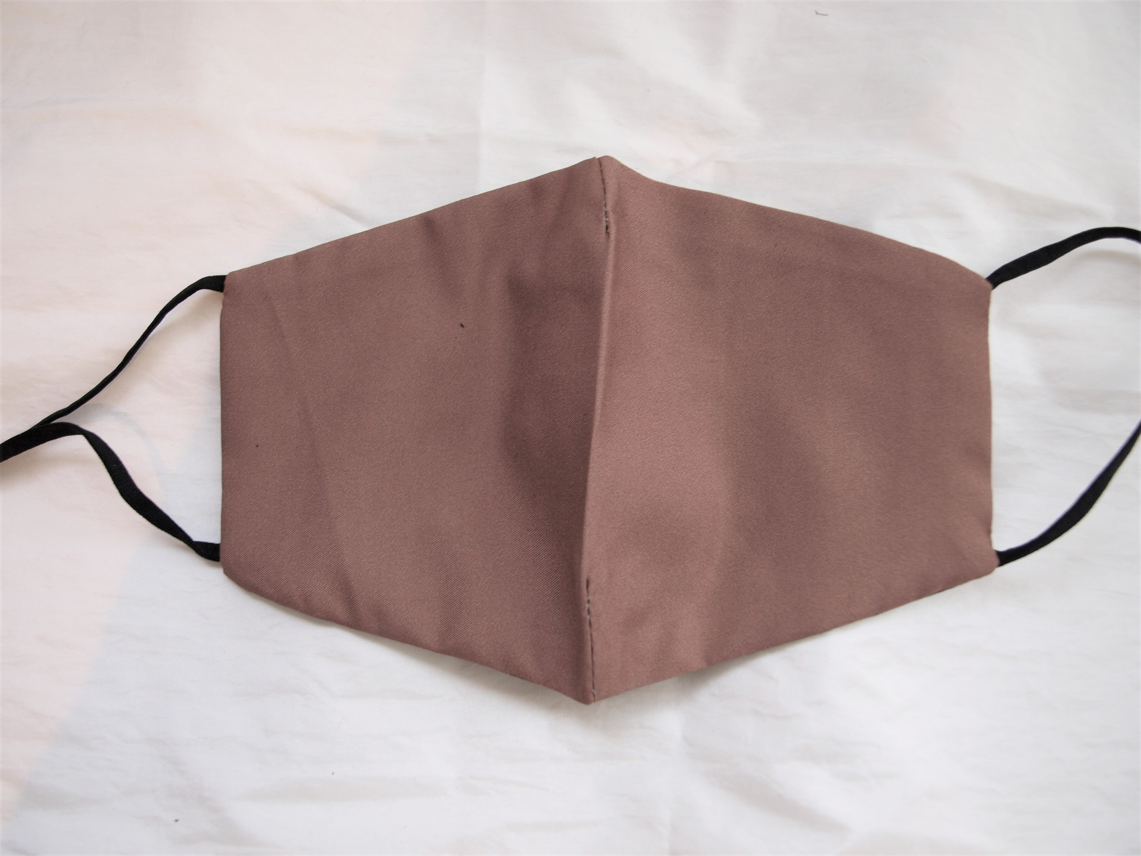 Bressau-Creativ.de - Stoffmaske Mund-Nasen-Maske Gesichtsmaske uni beige